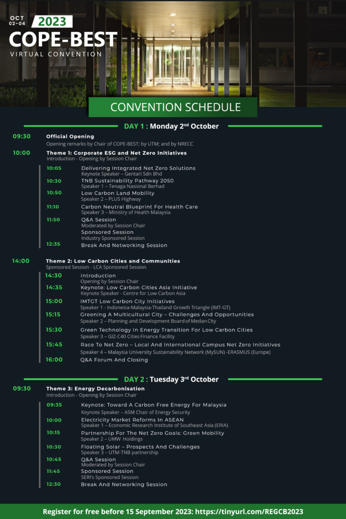 COPE-BEST 2023 - Program Schedule - COPE-BEST